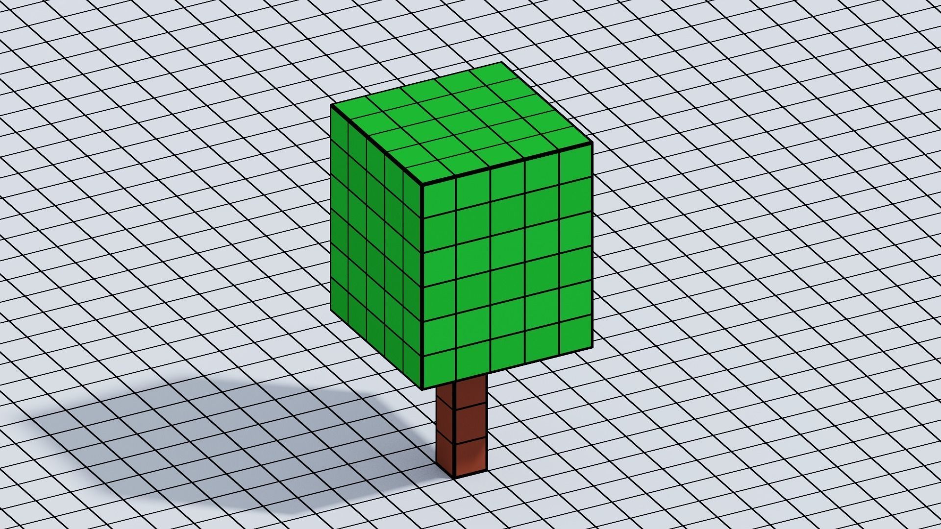 Voxel Little Tree T2 free VR / AR / low-poly 3D model | CGTrader
