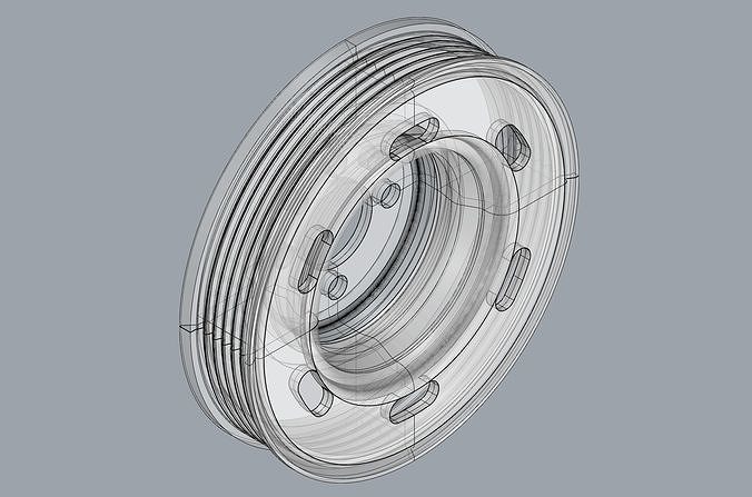Pulley 01 3D model | CGTrader