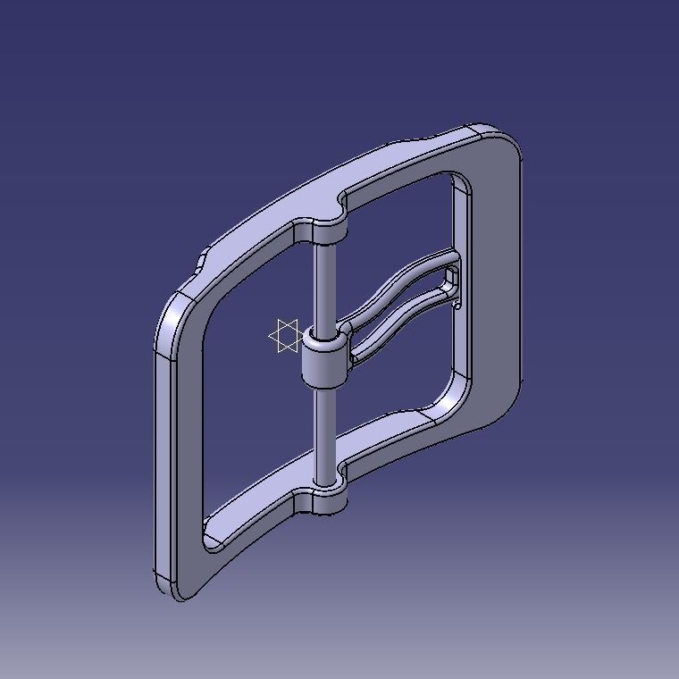 Waist Belt Buckle 3D model 3D printable | CGTrader