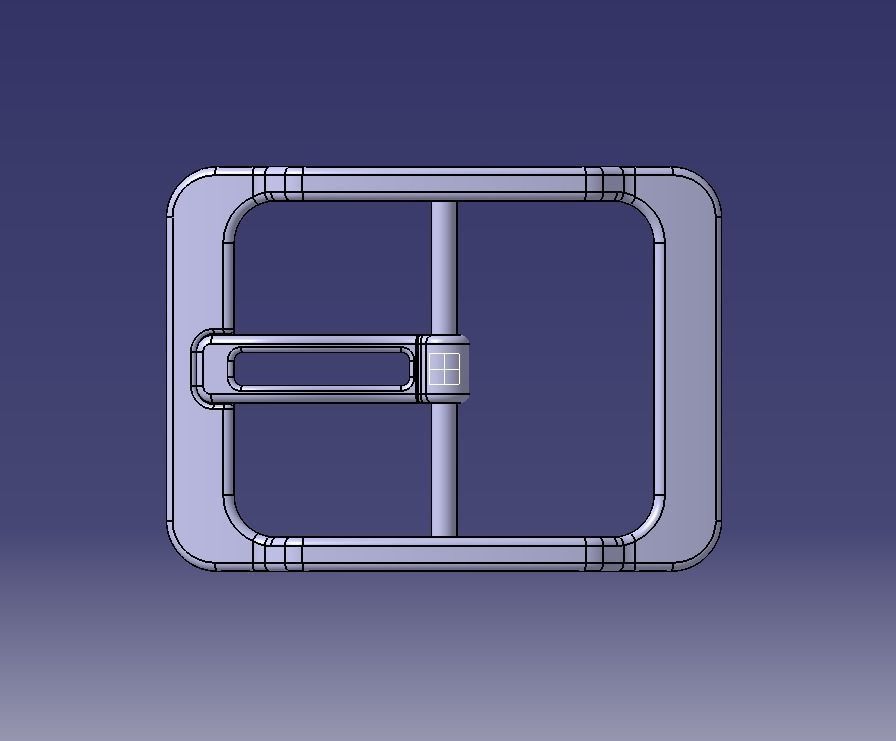 Waist Belt Buckle 3D model 3D printable | CGTrader