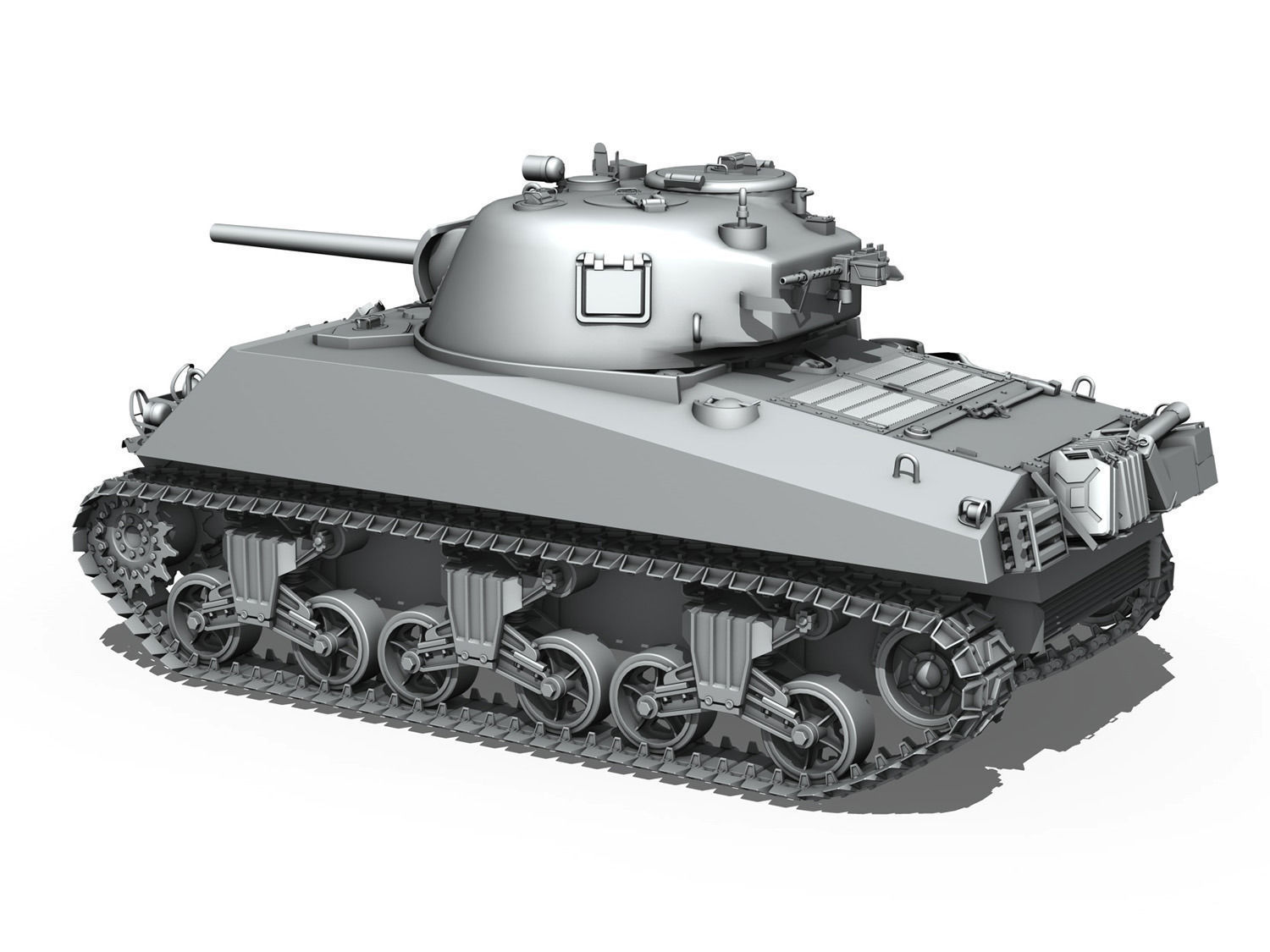 M4A3 75W - Sherman 3D model | CGTrader