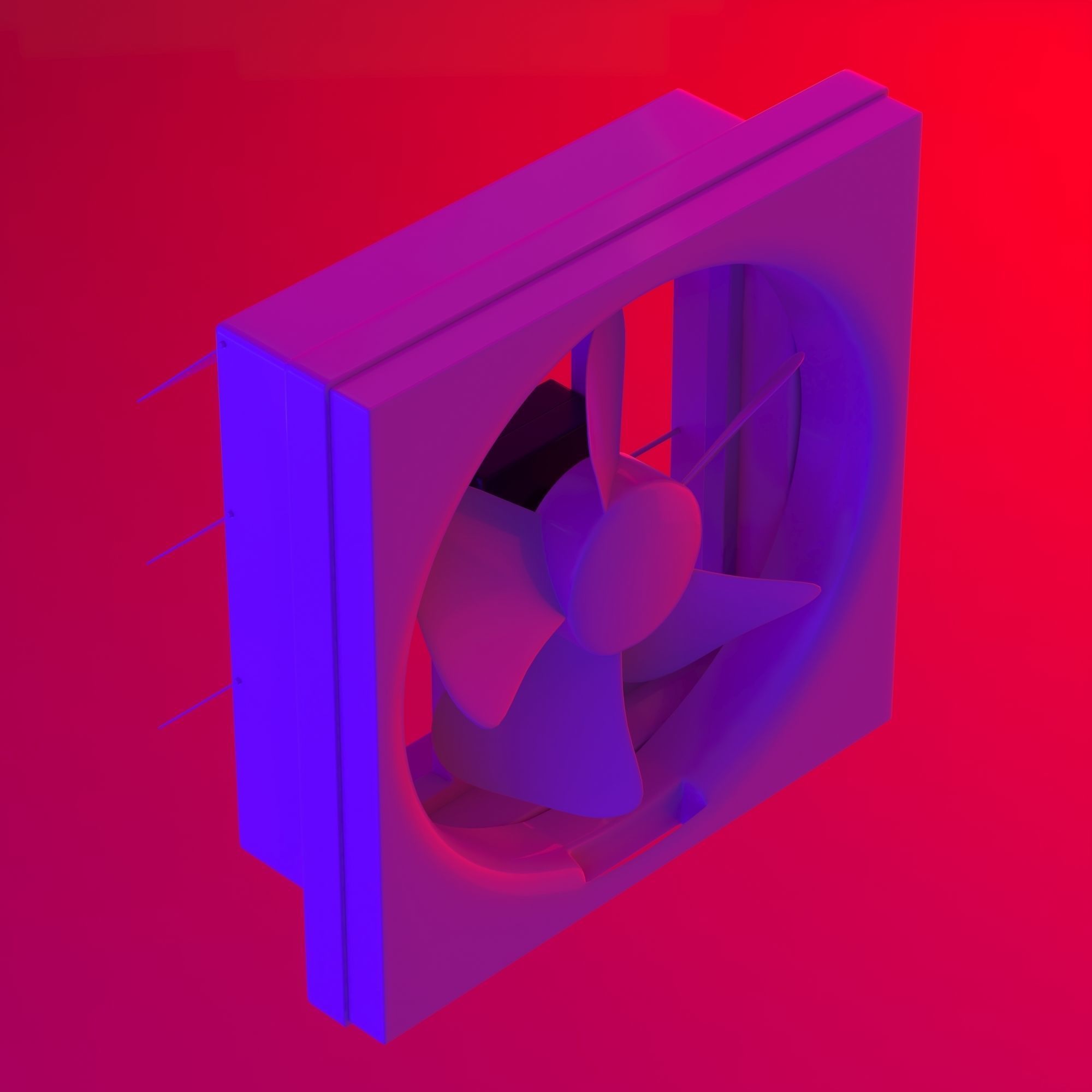 3D model Exhaust Fan VR / AR / low-poly | CGTrader