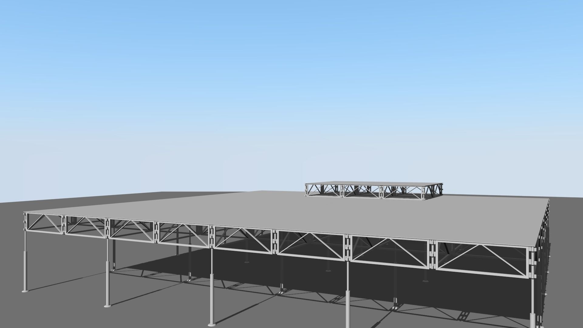 Stage steel structure 3D model | CGTrader