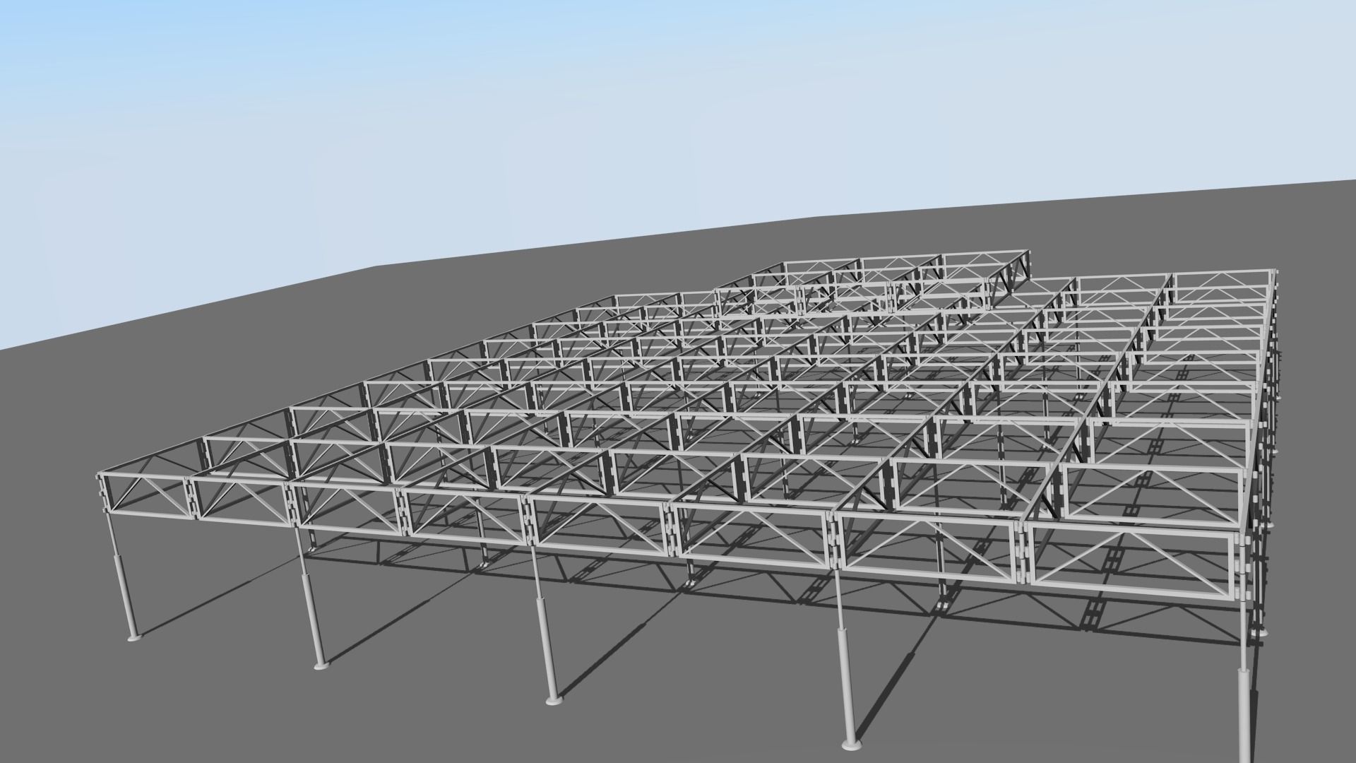 Stage steel structure 3D model | CGTrader