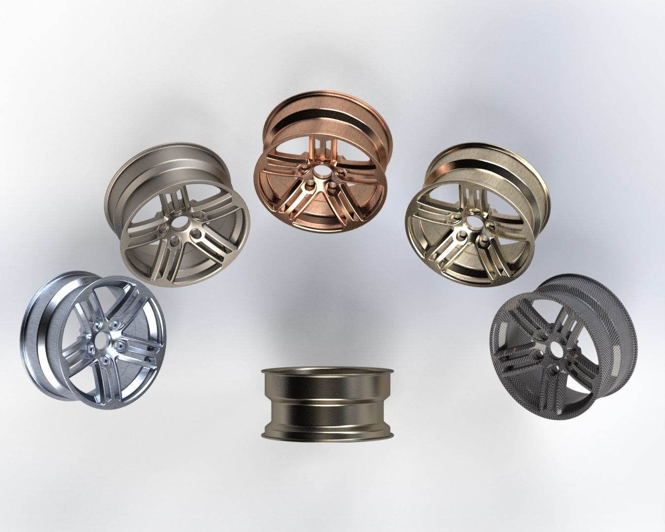 17 INCH WHEEL TALLADEGA free 3D model 3D printable | CGTrader