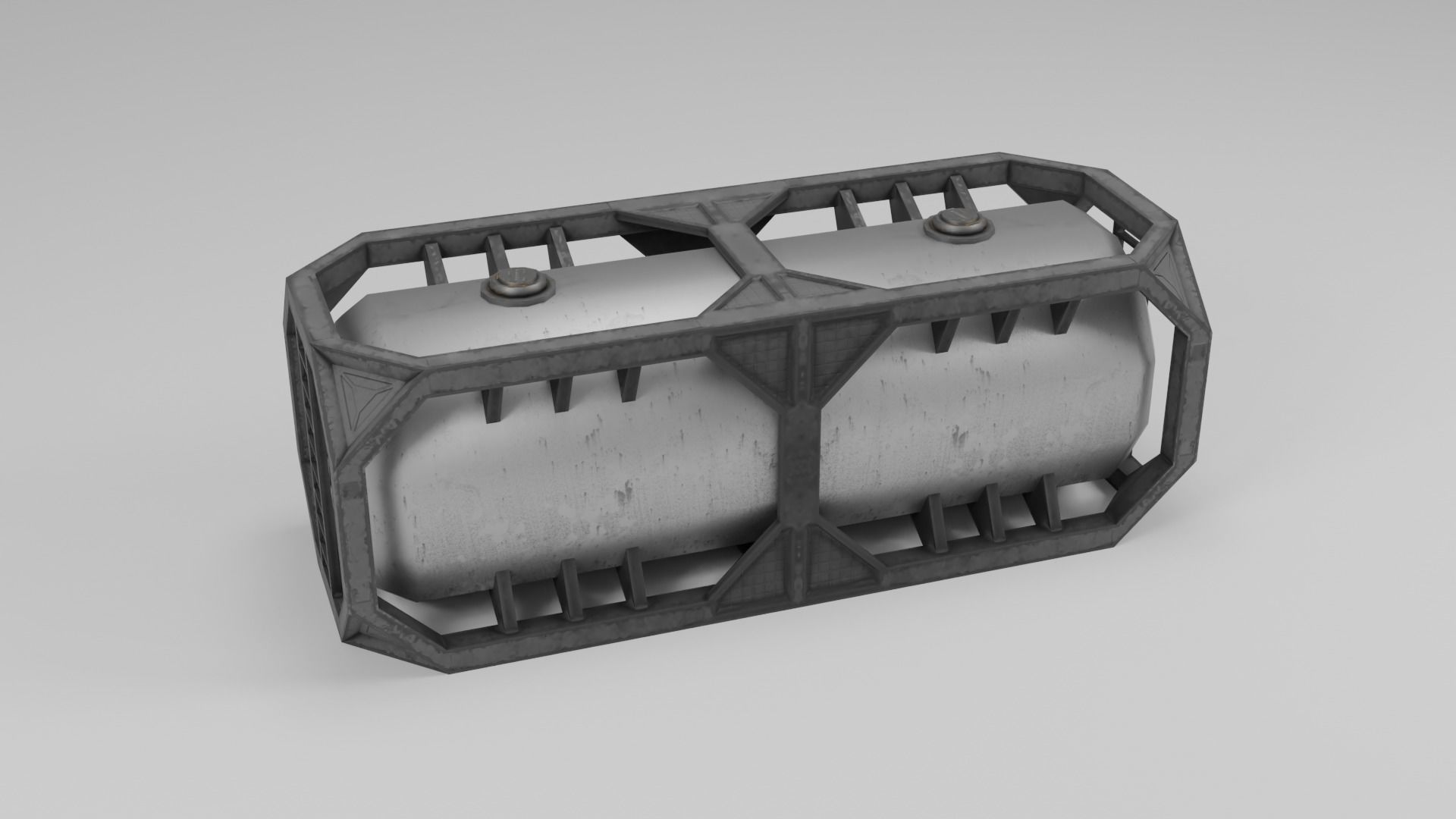 3D model Low poly containers for colony VR / AR / low-poly rigged ...