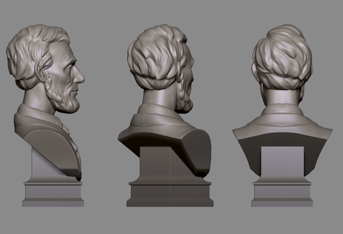 Abraham Lincoln 3D model 3D printable | CGTrader