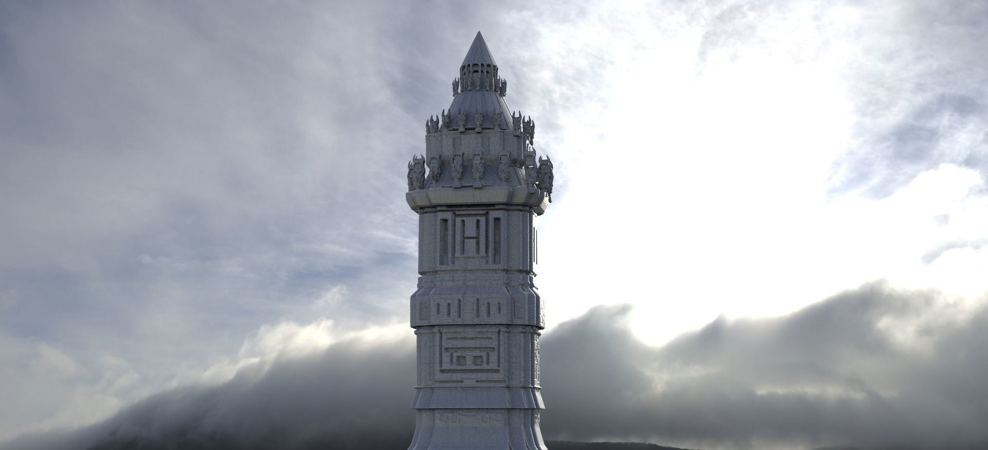 Ancient Tower Fantasy 3D model | CGTrader