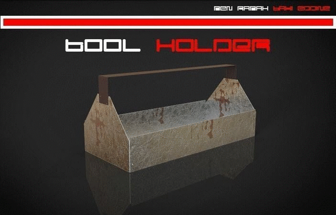 Simple Tools Box Holder M1 free 3D model | CGTrader