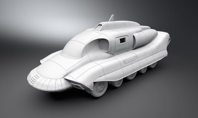 Spectrum Patrol Vehicle Scale model 3D model 3D printable | CGTrader