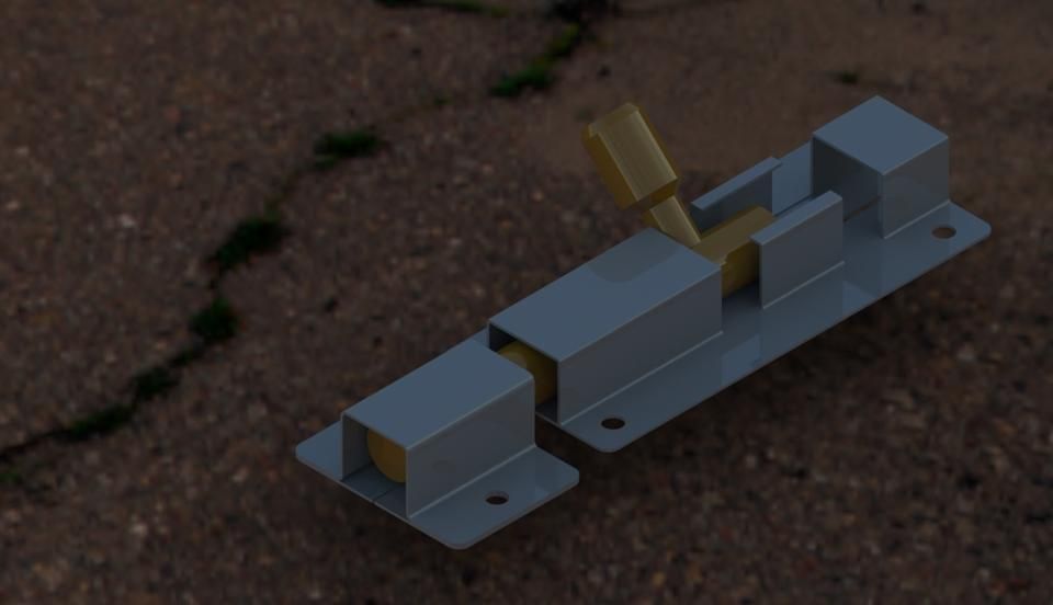 Tower Bolt 3D model | CGTrader