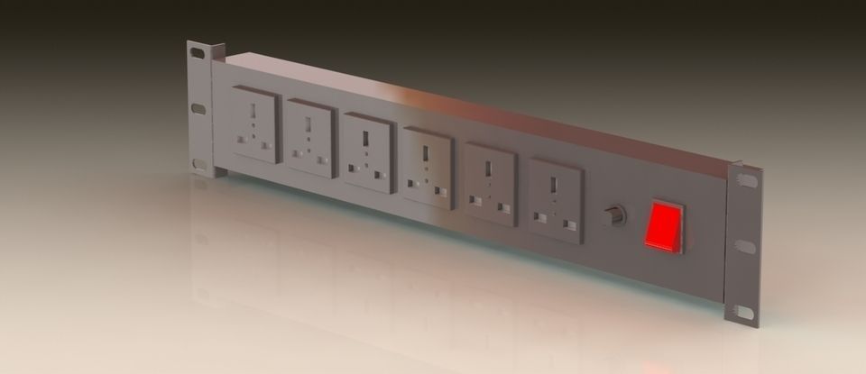 Elcom-power distribution box 3D model | CGTrader