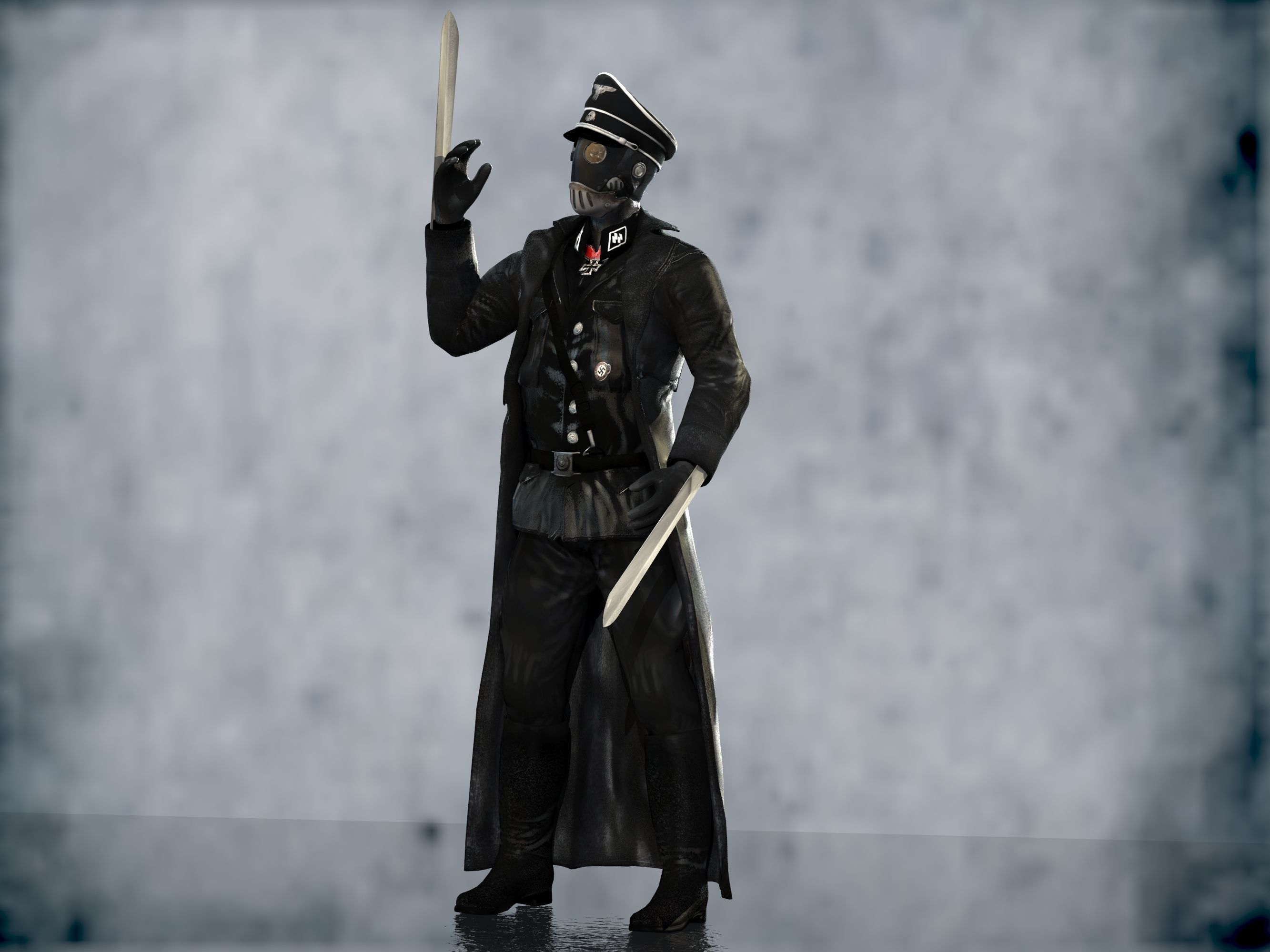 3D model Karl Ruprecht Kroenen from Hellboy VR / AR / low-poly rigged ...