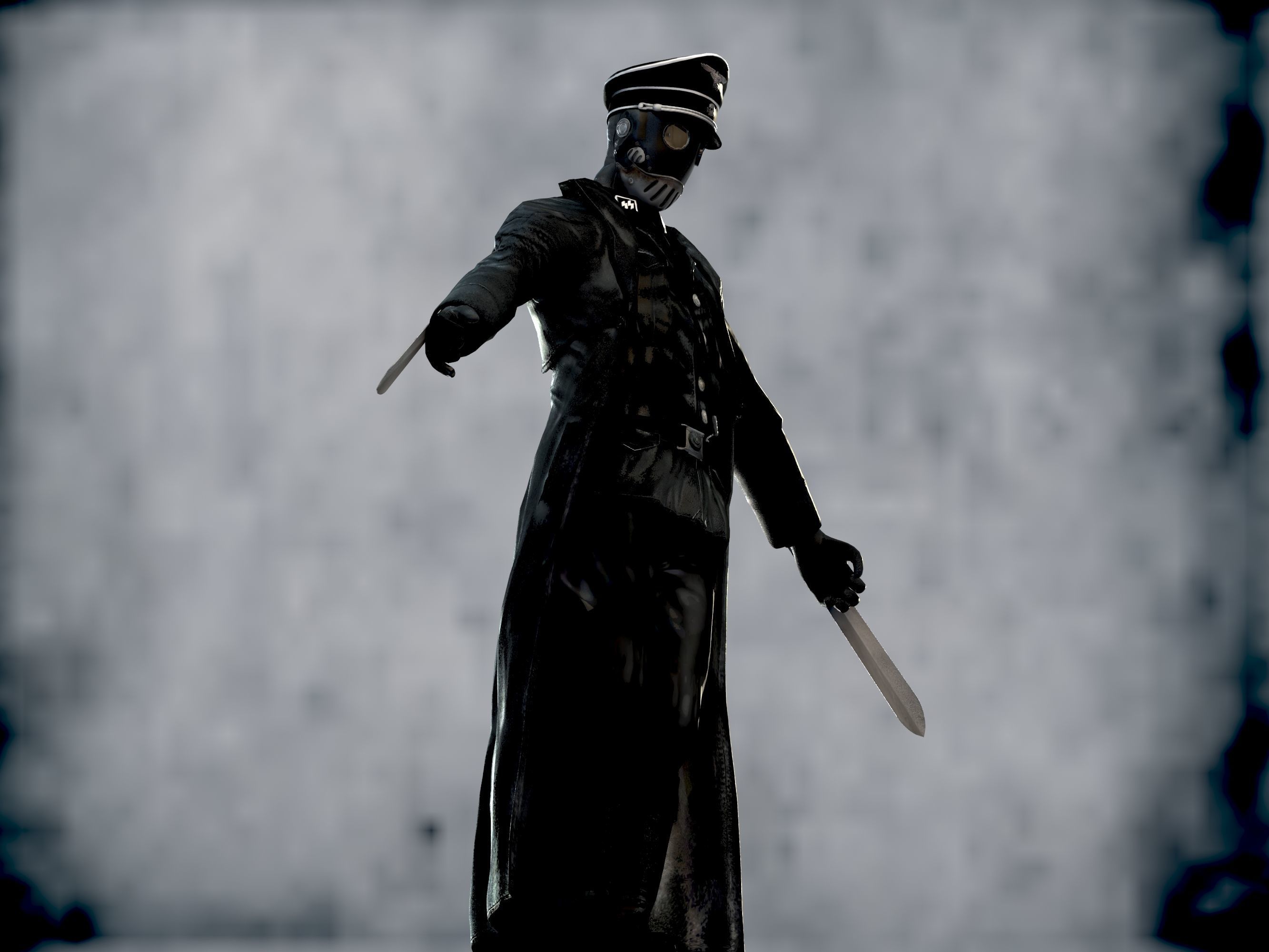 3D model Karl Ruprecht Kroenen from Hellboy VR / AR / low-poly rigged ...