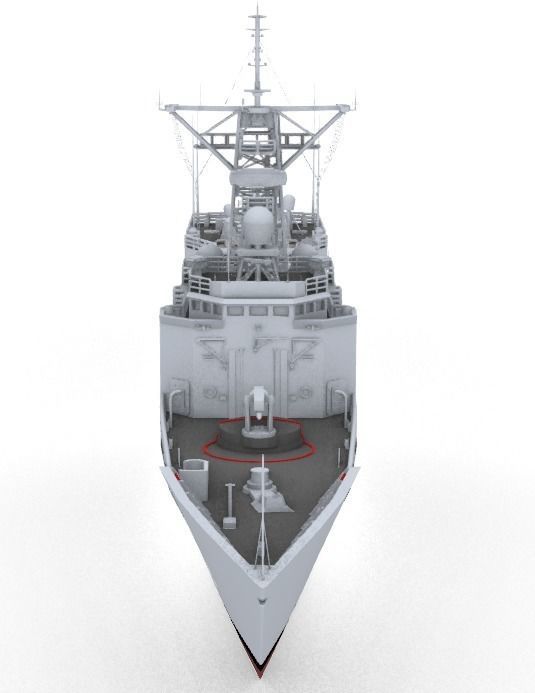 MODERNIZED LEGENDARY EX US OLIVER HAZARD PERRY CLASS FRIGATE 3D model ...