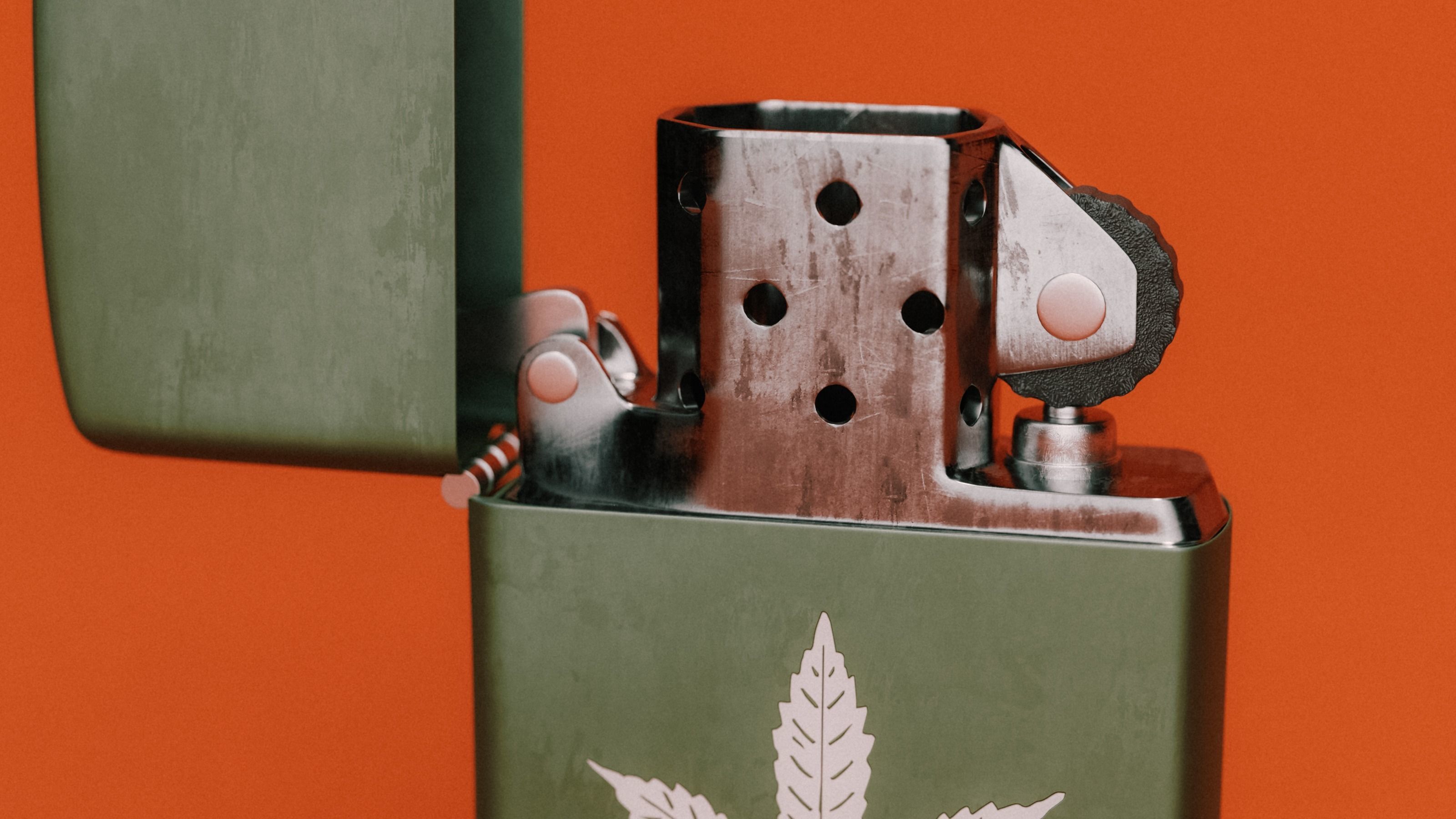 Cannabis Lighter 3D Model 3D model | CGTrader