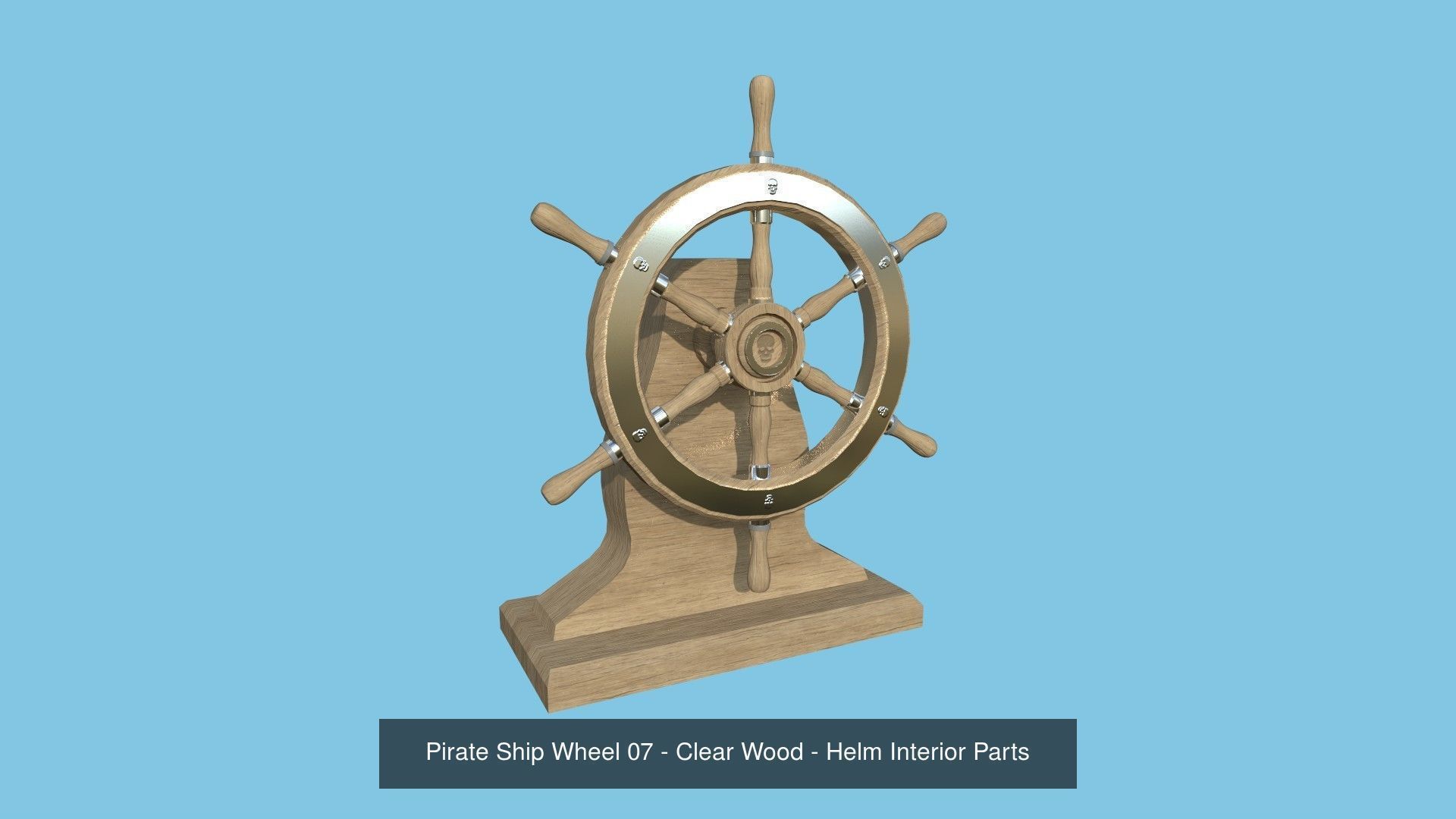 08 Pirate Ship Wheel Collection - Helm Interior Parts | CGTrader