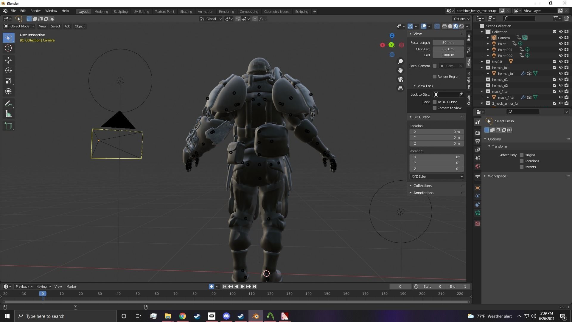 Combine Charger PORT free 3D model rigged | CGTrader