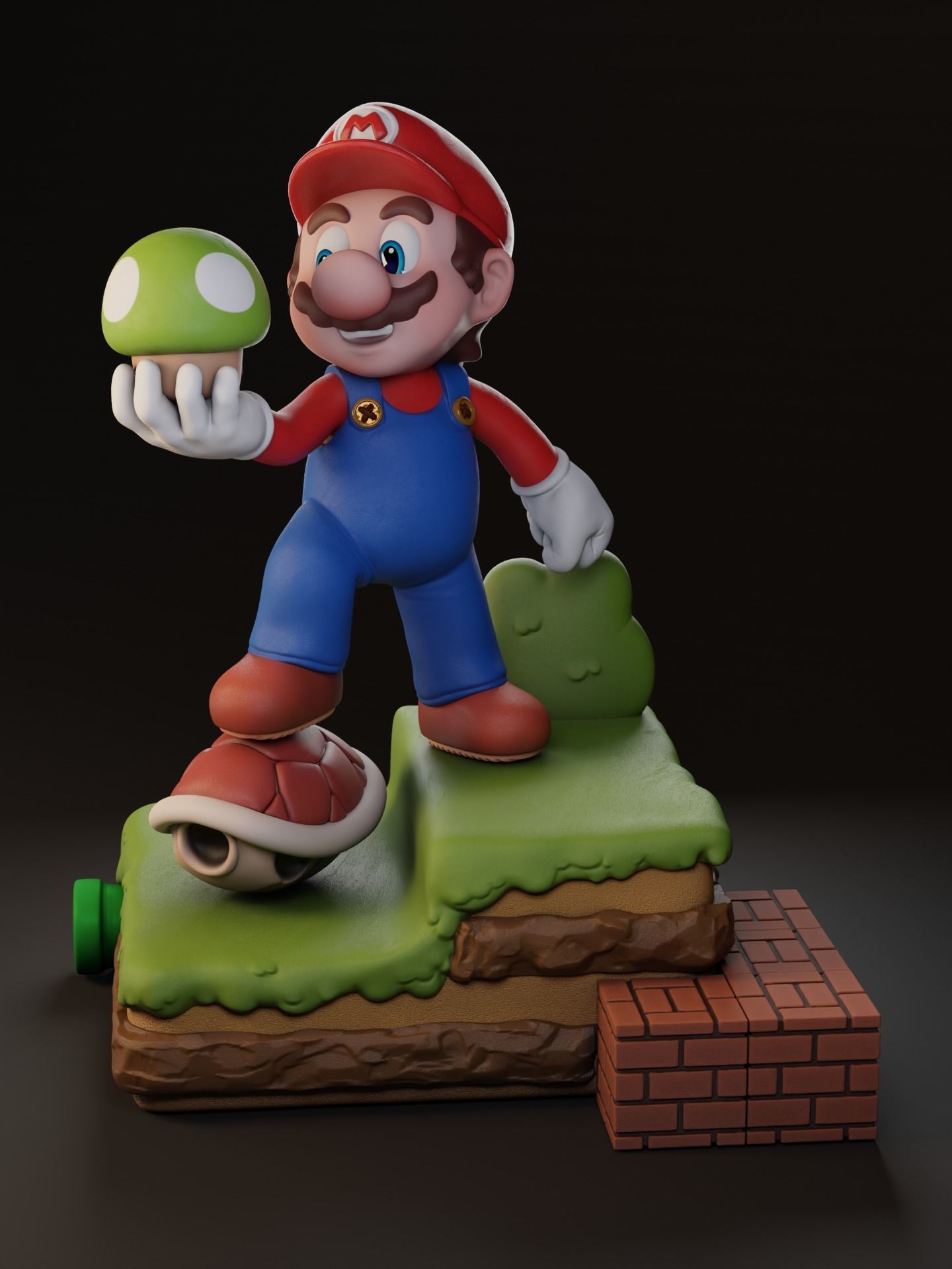 Mario figurine 3D model 3D printable | CGTrader