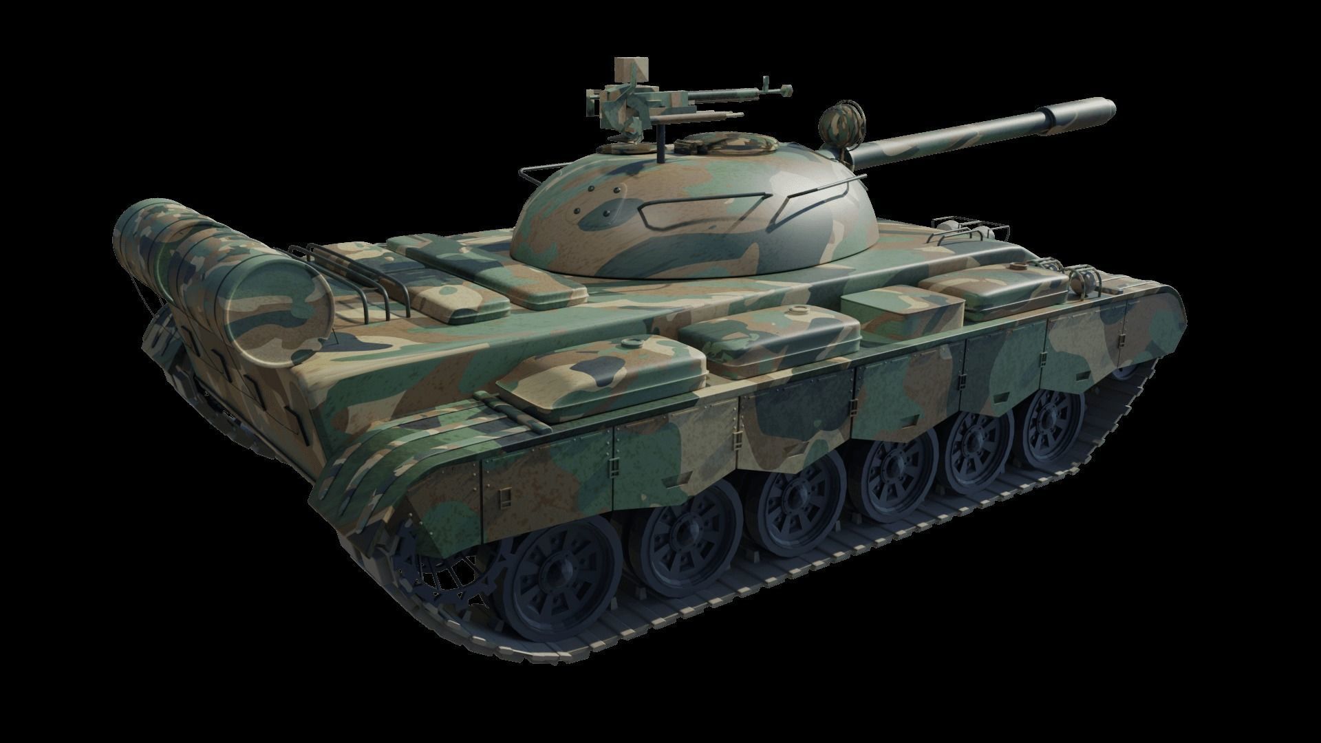 3D model T-69 Tank VR / AR / low-poly | CGTrader