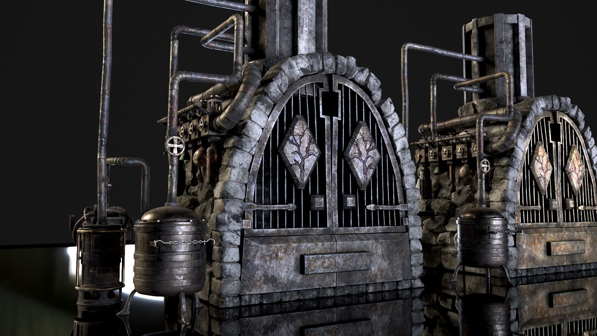 3D model Medieval Alchemy Forge VR / AR / low-poly | CGTrader