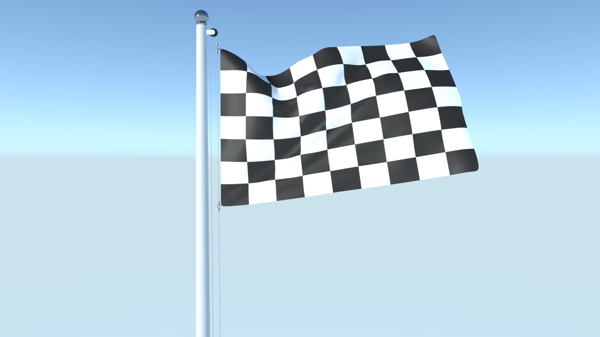 3D model Animated Racing Flag VR / AR / low-poly | CGTrader