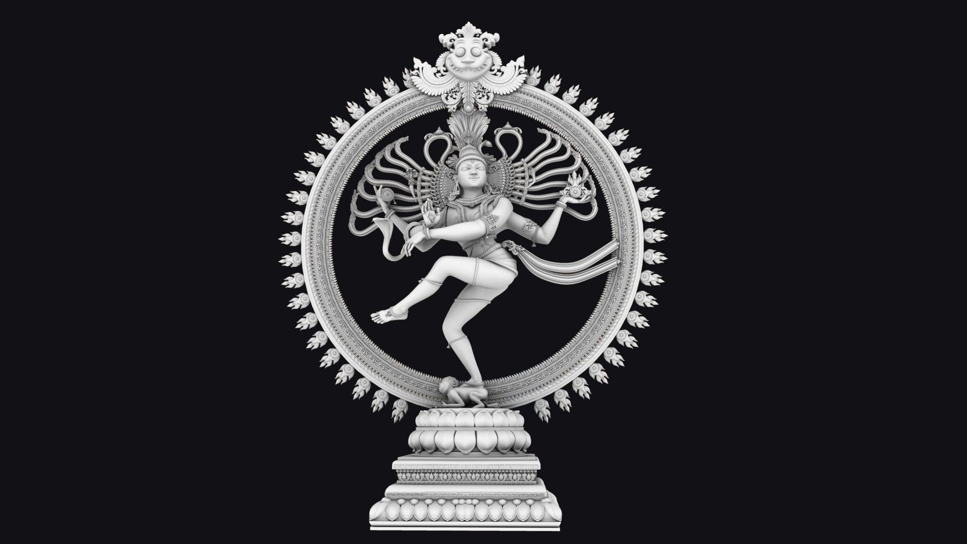 Nataraja statue 3d model 3D model | CGTrader