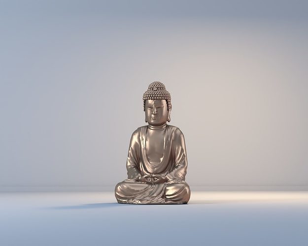 3D model Budha Sculpture VR / AR / low-poly | CGTrader