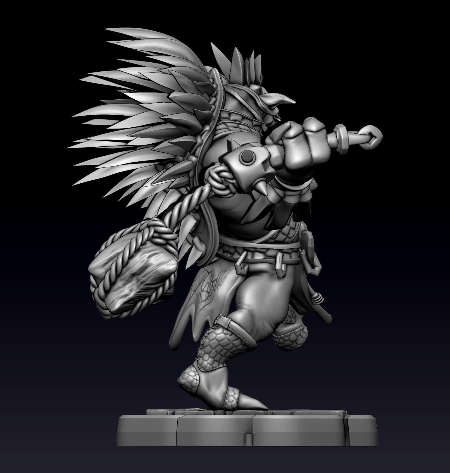 DOTA 2 BRISTLEBACK 3D model 3D printable | CGTrader