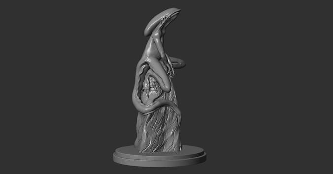 Alien frog concept 3D model 3D printable | CGTrader
