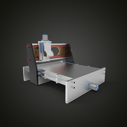 CNC Machine 1 3D model | CGTrader