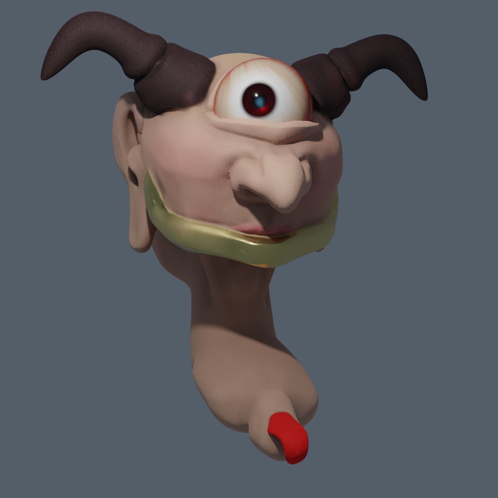 one eye one leg demon high poly 3D model | CGTrader