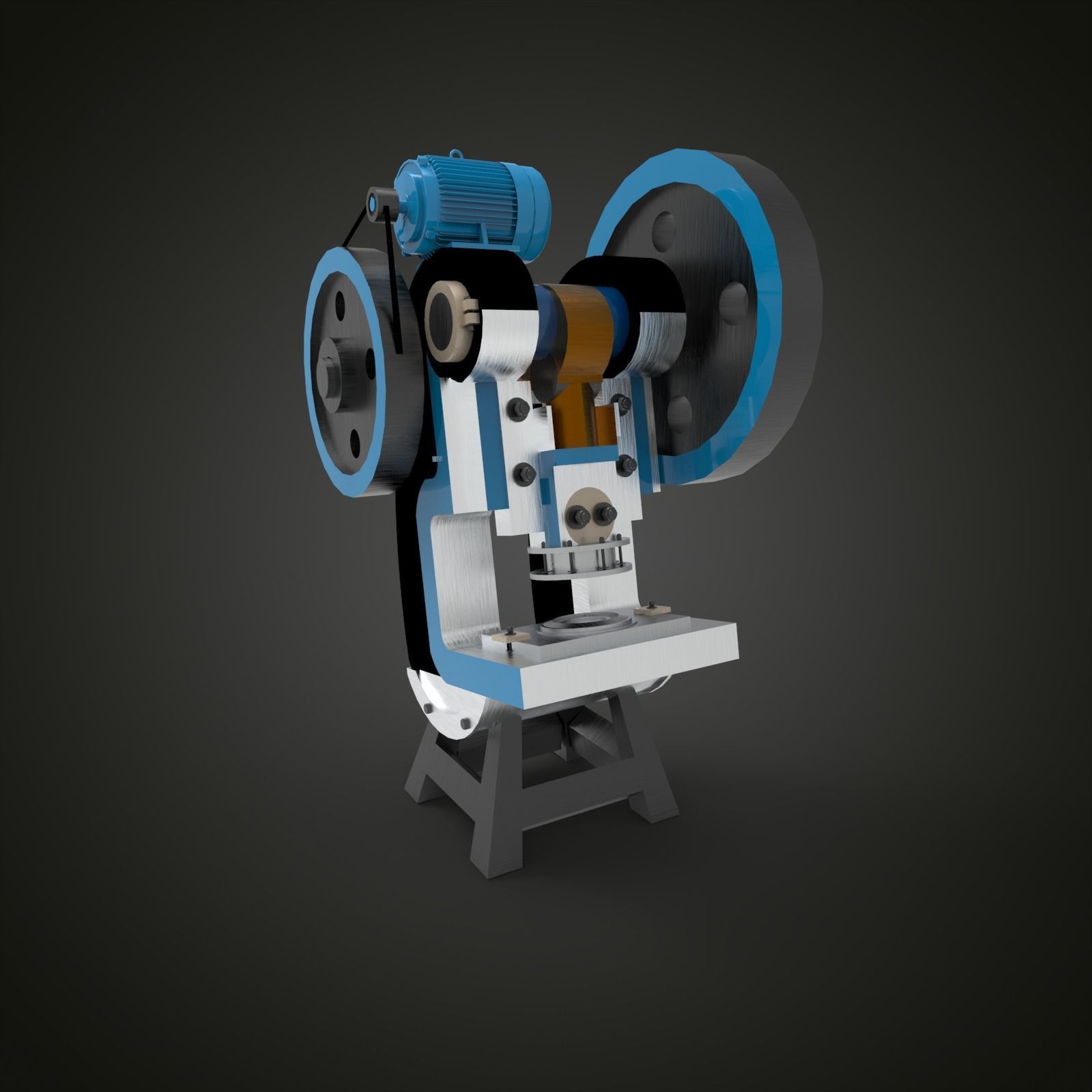 Press Machine 3D model | CGTrader