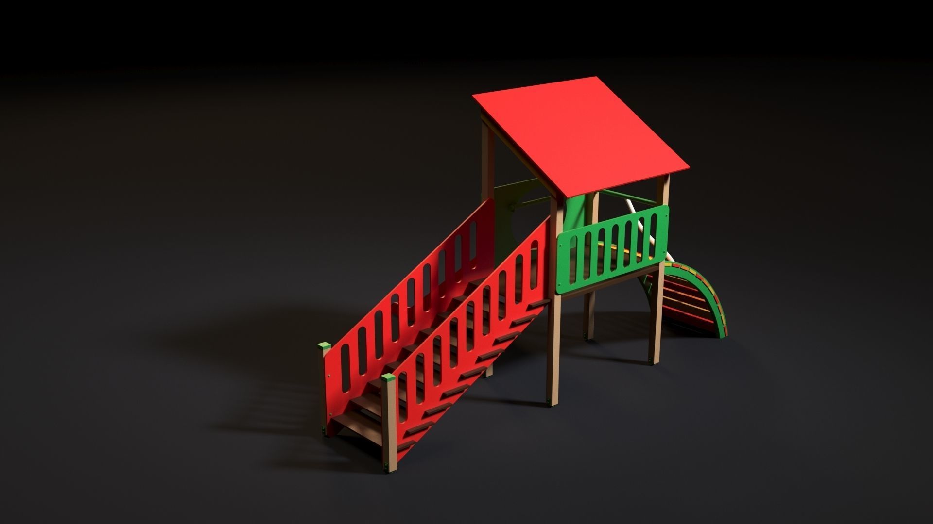 Children play complex 3D model | CGTrader