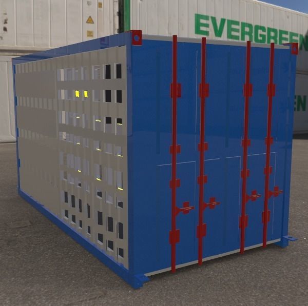 Container Granja de Mineros Crypto 3D model | CGTrader