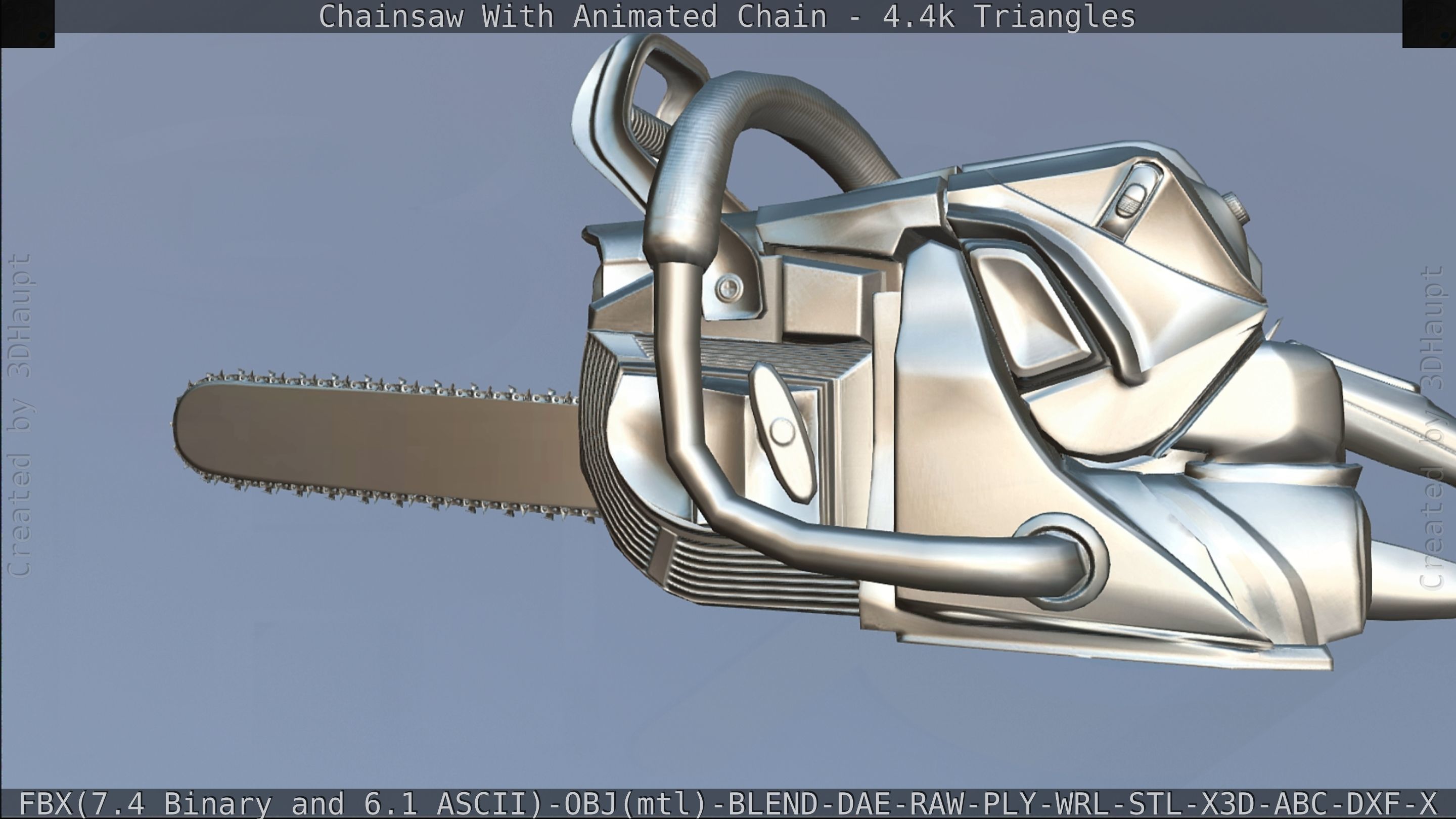 3D model Chainsaw Animated VR / AR / low-poly animated | CGTrader