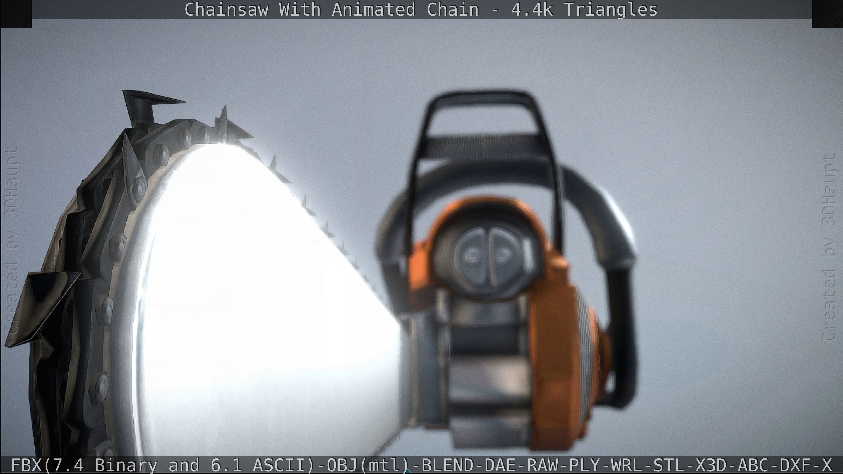 3D model Chainsaw Animated VR / AR / low-poly animated | CGTrader