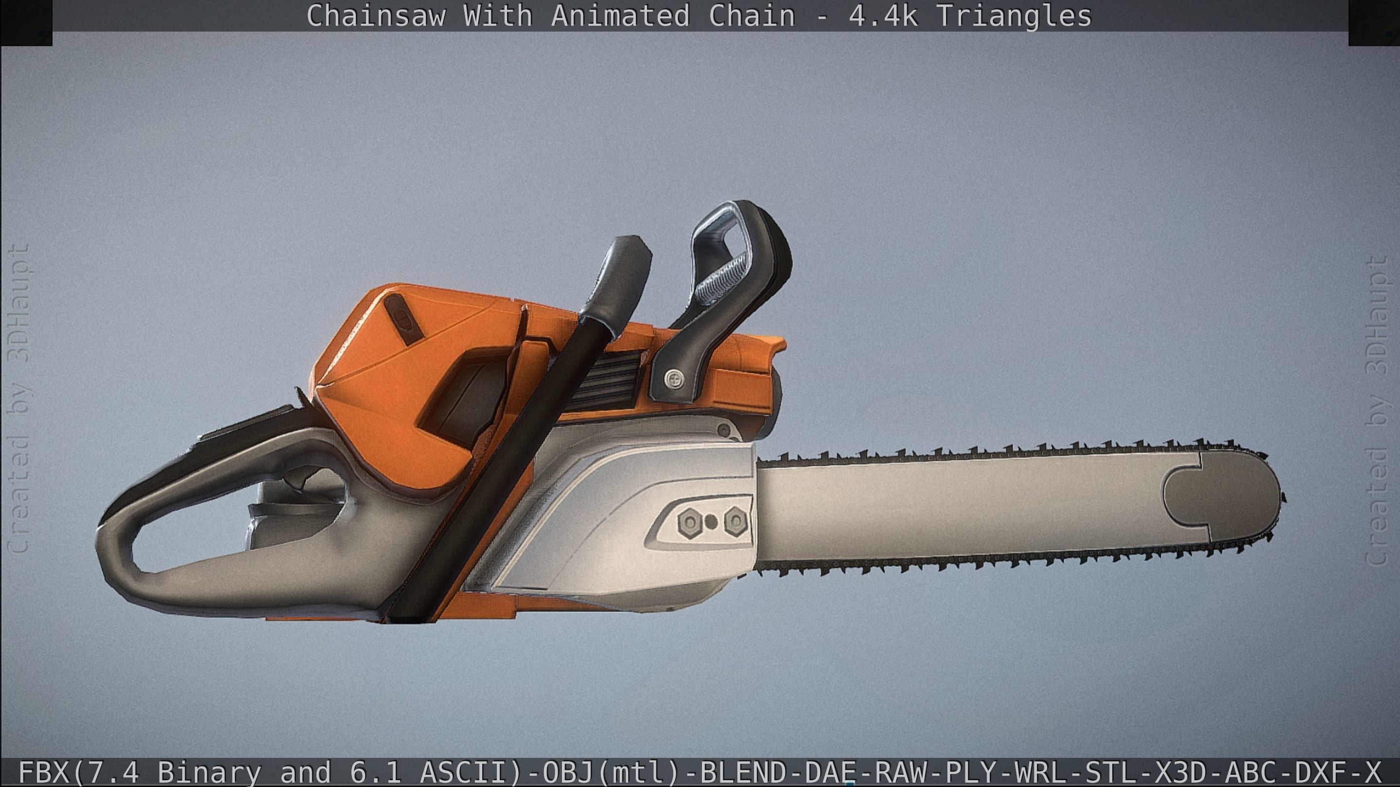 3D model Chainsaw Animated VR / AR / low-poly animated | CGTrader