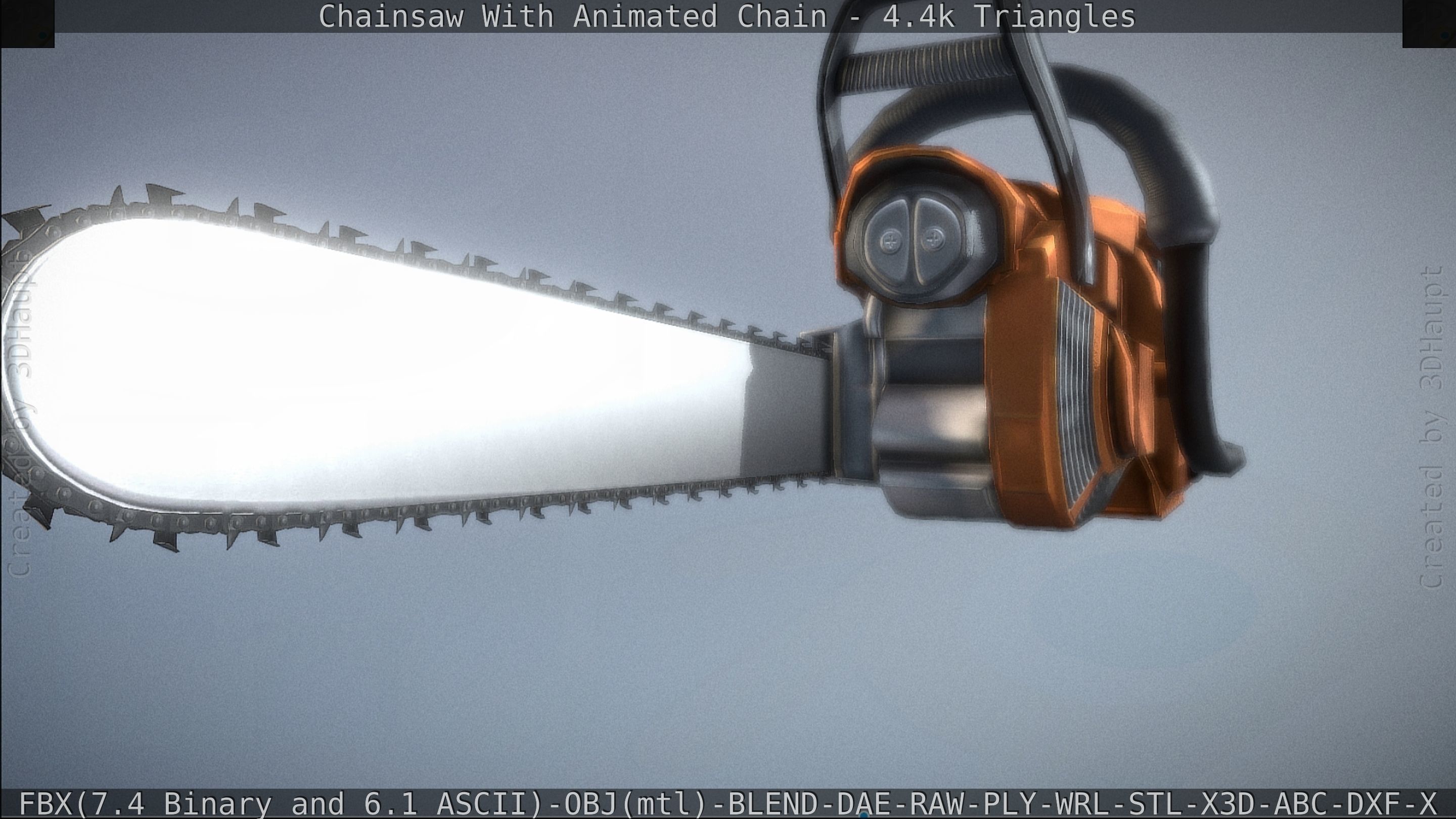 3D model Chainsaw Animated VR / AR / low-poly animated | CGTrader