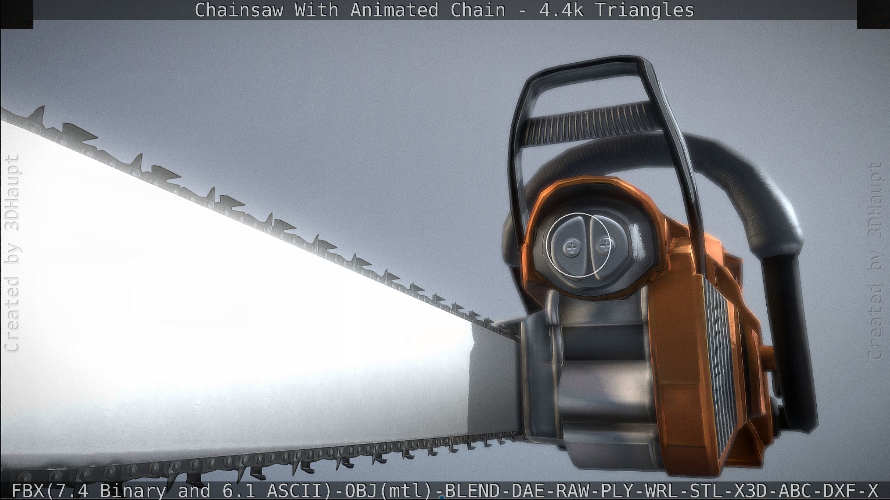3D model Chainsaw Animated VR / AR / low-poly animated | CGTrader
