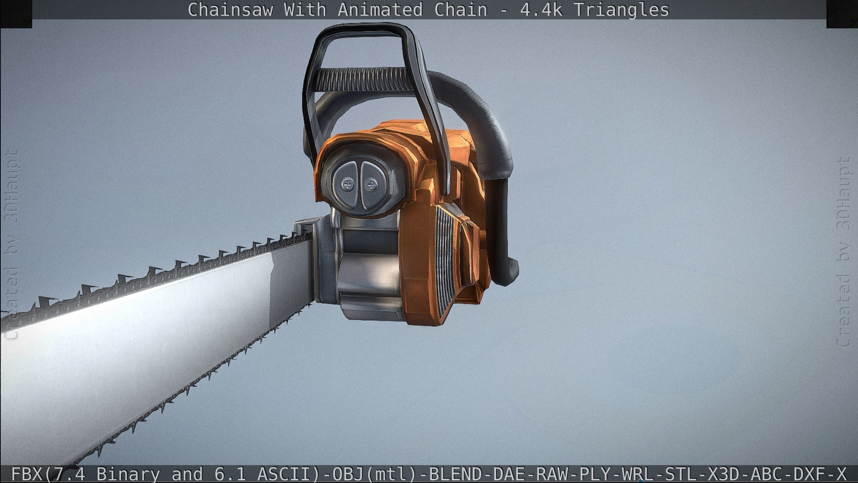 3D model Chainsaw Animated VR / AR / low-poly animated | CGTrader