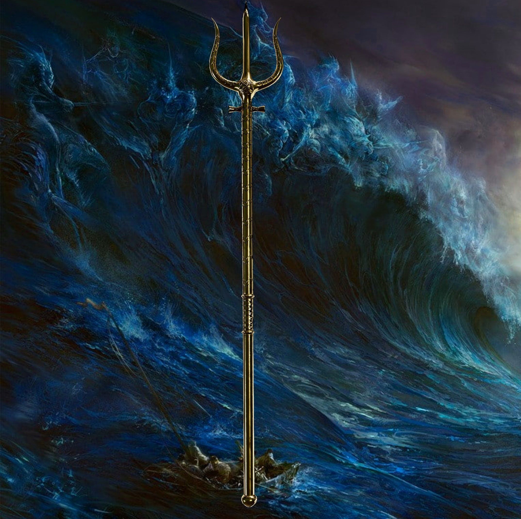 3D model Trident - Poseidon primary weapon VR / AR / low-poly | CGTrader