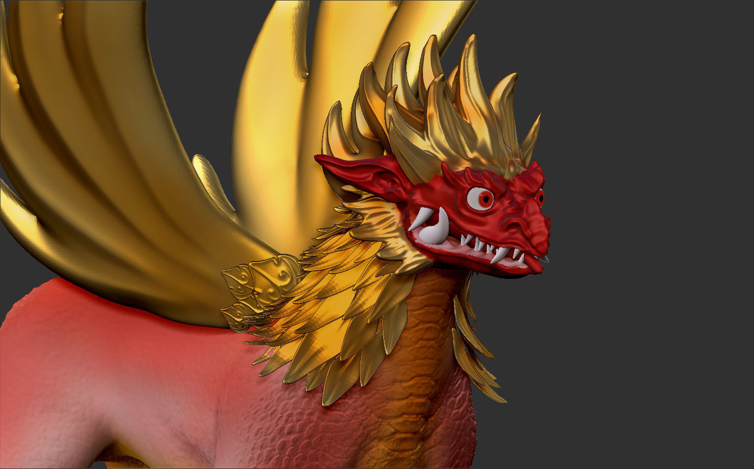 Singa Garuda Sculpture Balinese Guardian 3D model 3D printable | CGTrader