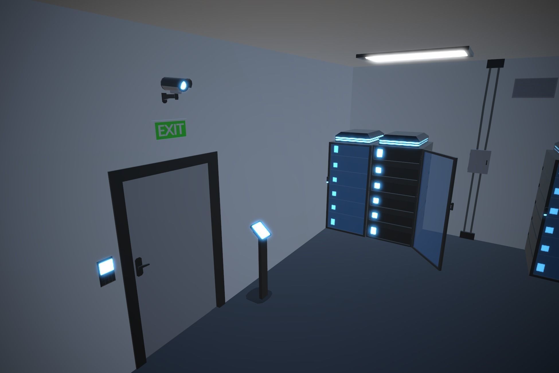 3D model LowPoly Server Room Pack VR / AR / low-poly | CGTrader