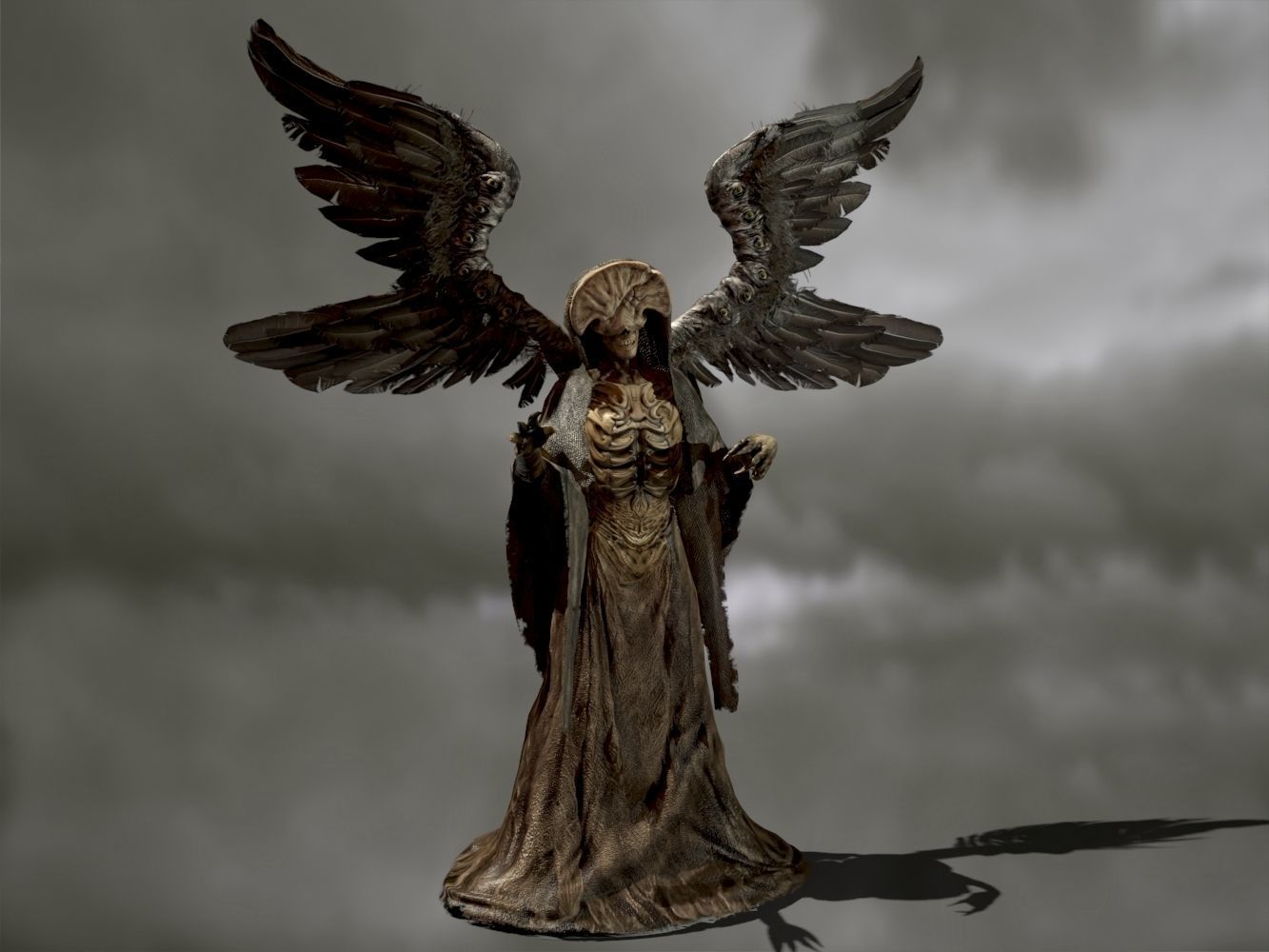 3D model Angel of Death from Hellboy VR / AR / low-poly rigged | CGTrader