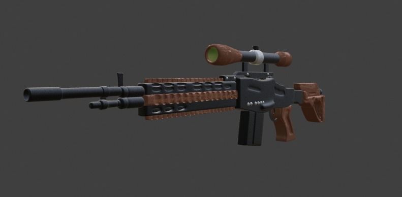 WoodPecker Gun free VR / AR / low-poly 3D model | CGTrader