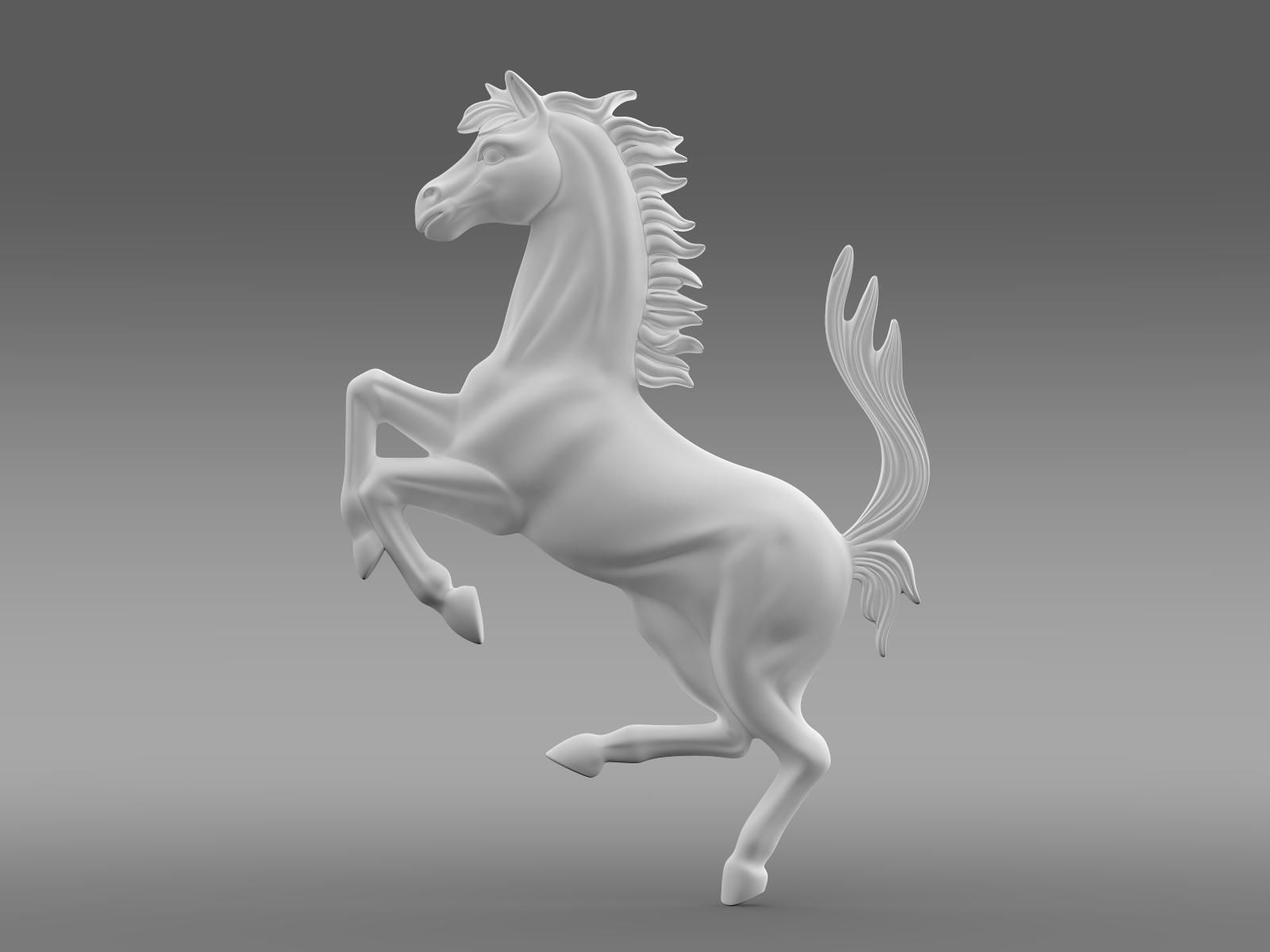 Ferrari horse logo 3D model | CGTrader