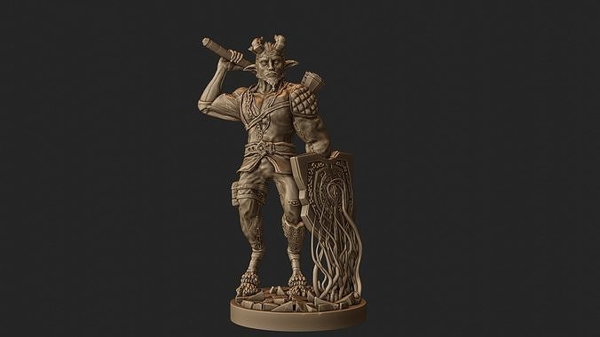 Samuel the satyr print model 3D model 3D printable | CGTrader