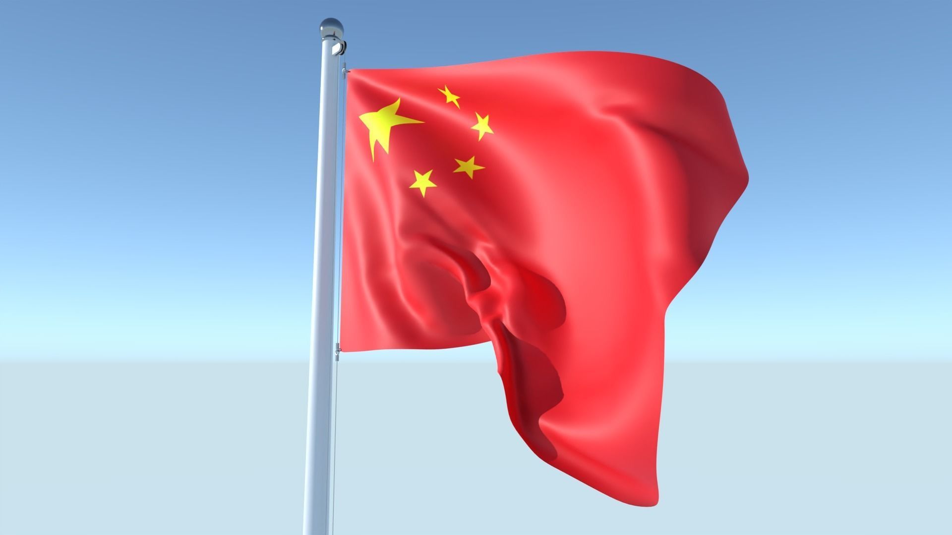 3D model Animated Flag of China VR / AR / low-poly | CGTrader