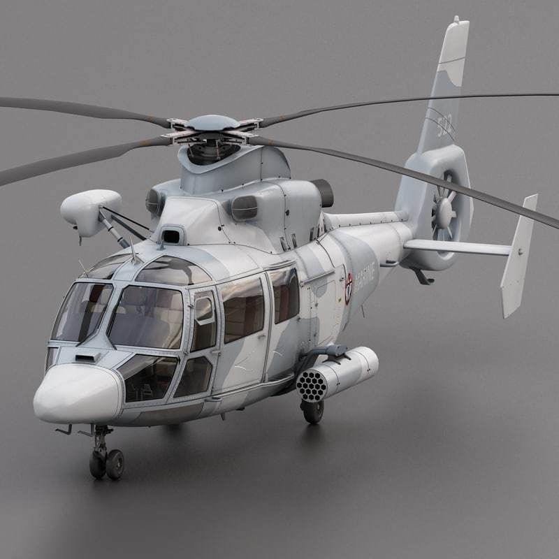 Eurocopter AS 565 Panther 3D model animated | CGTrader